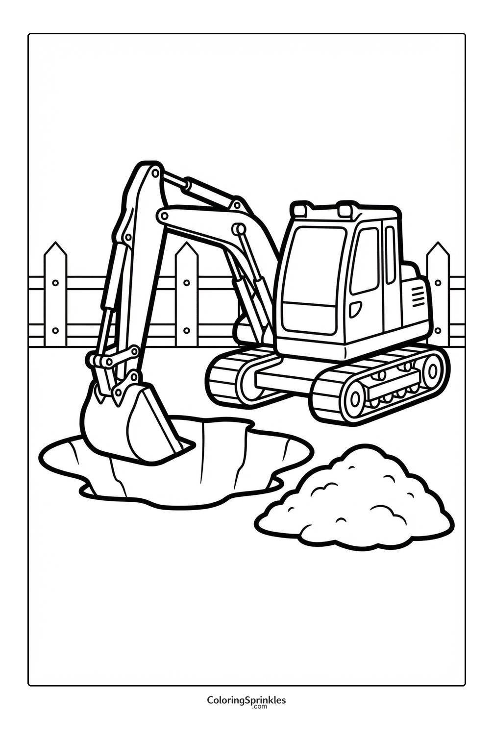 Excavator Coloring Pages (32 Free Printable PDFs)